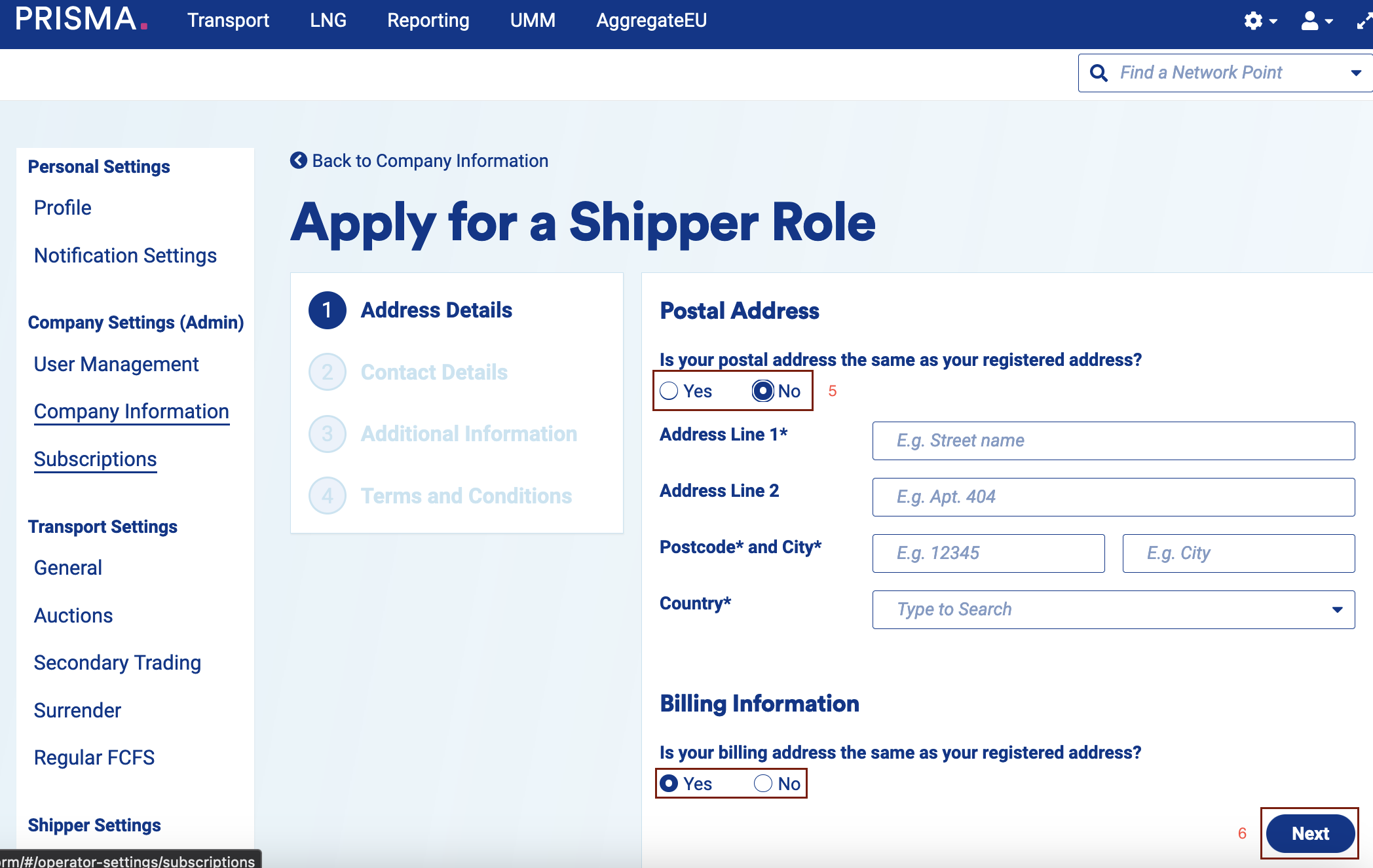 How to Add the Shipper Role to your Organisation?